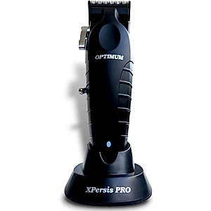 XPERSIS PRO Optimum Ergonomic Design DLC Taper Blade Black Cordless Hair Clipper for Barbers, Professional Mens Hair Clipper + Electric Razor Foil Shaver with Sharp Blades