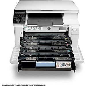 HP Color Laserjet Pro M180nw All-in-One Wireless Color Laser Printer, Mobile Printing & Built-in Ethernet, Works with Alexa (T6B74A)