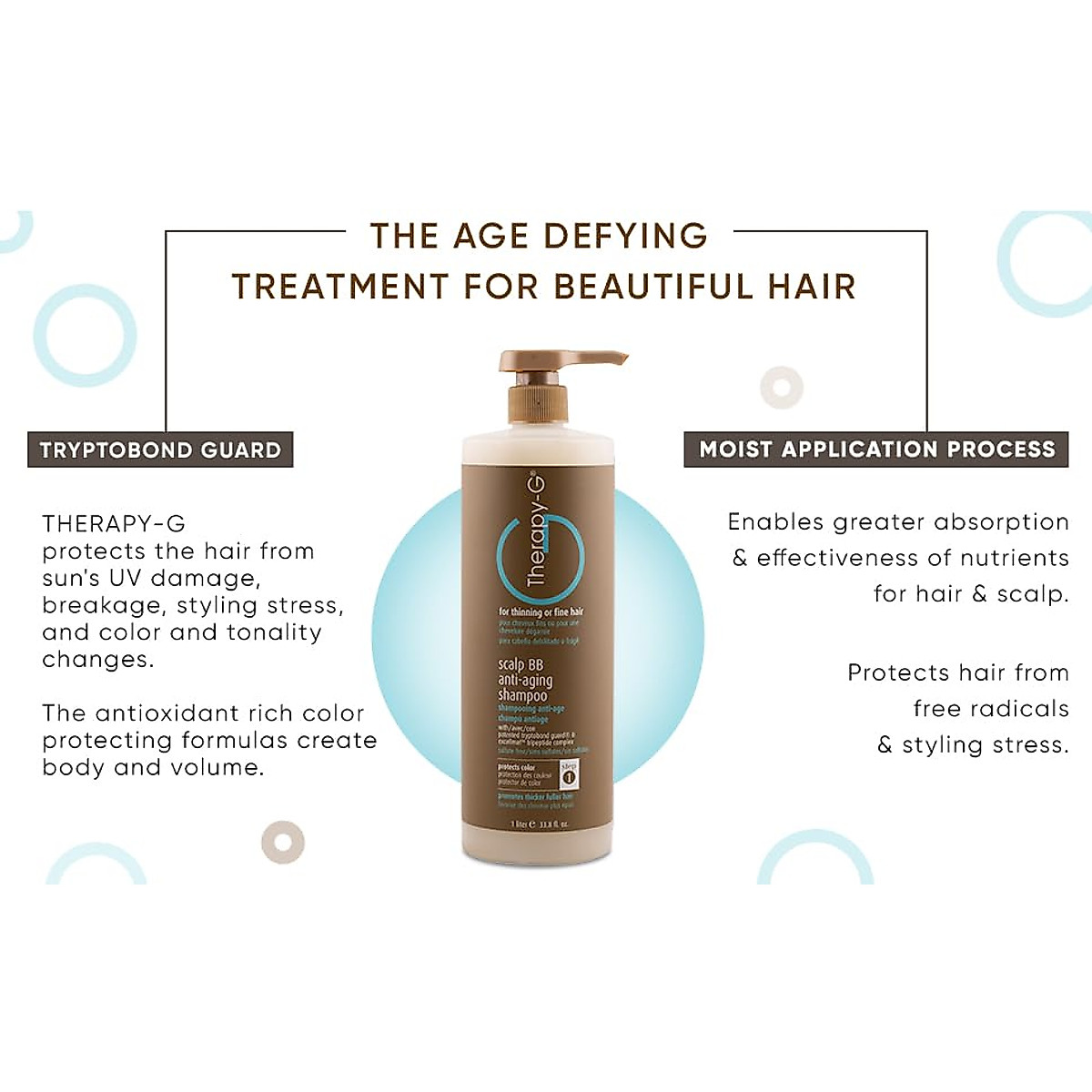 Therapy-G Scalp BB Anti-Aging Shampoo Liter 33.8 oz