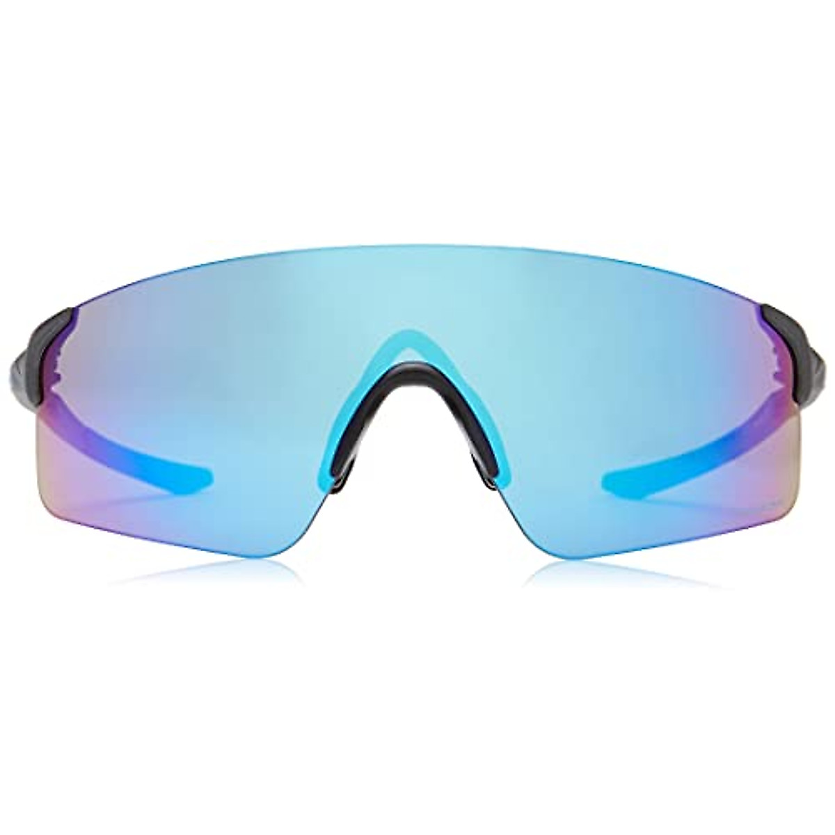 Oakley Men's OO9454 EVZero Blades Rectangular Sunglasses, Steel/Prizm Sapphire, 38 mm
