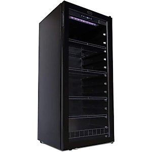Whynter FWC-1201BB 124 Bottle Freestanding Cabinet Wine Refrigerators Free Standing, One Size, Black