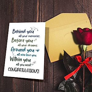 Nchigedy Cute Graduation Card for Her Him, High School or College Graduation Card, Medical Student or Nursing School Grad Gift