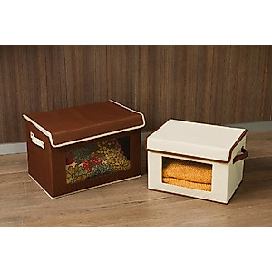 Seville Classics Fabric Storage Box Set, 2-Pack