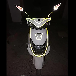 Yellow Reflective Tape 1 Inch X 75 Feet Outdoor Waterproof Adhesive Reflective Stickers High Visibility Reflector Tape Conspicuity Safety Tape for Cars Clothing Bikes Motorcycle Mailbox (Green)