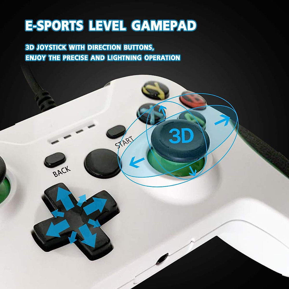 Yousang Wired Xbox One Controller with Vibration Feedback ＆ Upgraded Joystick Controller Replacement for Xbox One Game Controller for Xbox One Series and PC
