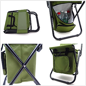 HTTMT- ET-Seat002 -Backrest Fishing Chair PVC Water Resistant Portable Folding With Ice Thermos Bag