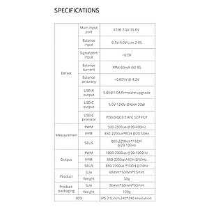ToolkitRC MC8 Mini Size Cell Checker 32 Bit Battery Multi-Checker PWM Output PPM SBUS Readout with USB-C Fast Charging