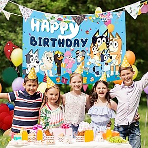 Party Cake Table Decorations Baby Shower Banner Cartoon Anime Party Supplies Party Cake Table Decorations Baby Shower Banner Photo Booth Studio Props Birthday Party Supplies (5X3.3FT)