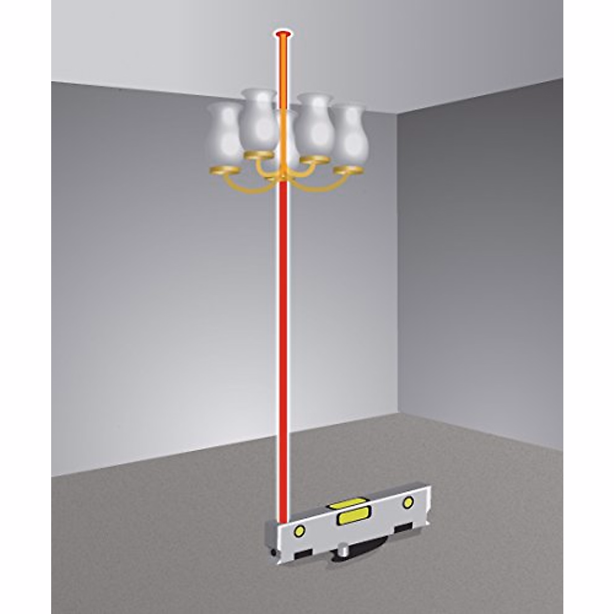 Johnson Level & Tool 40-6184 Magnetic Torpedo Laser Level, Silver & Black, 1 Laser Level