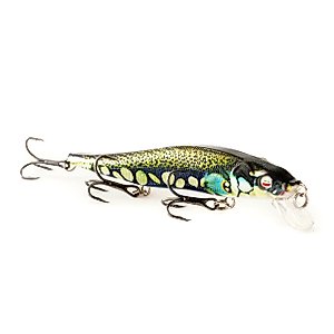 iBobber Snappr Natural Robotic Swimming Fishing Lure, Mega 117mm, Rechargeable LED Light, 4-6Ft Depth Slow Sinking Jerkbait for Bass, ReelSonar (Radioactive)