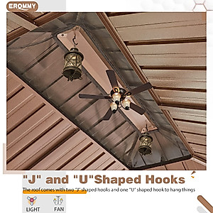 EROMMY 12'x16' Hardtop Gazebo Galvanized Steel Outdoor Aluminum Double Roof Canopy with Netting and Shaded Curtains Permanent Metal Pavilion for Patio, Backyard and Deck