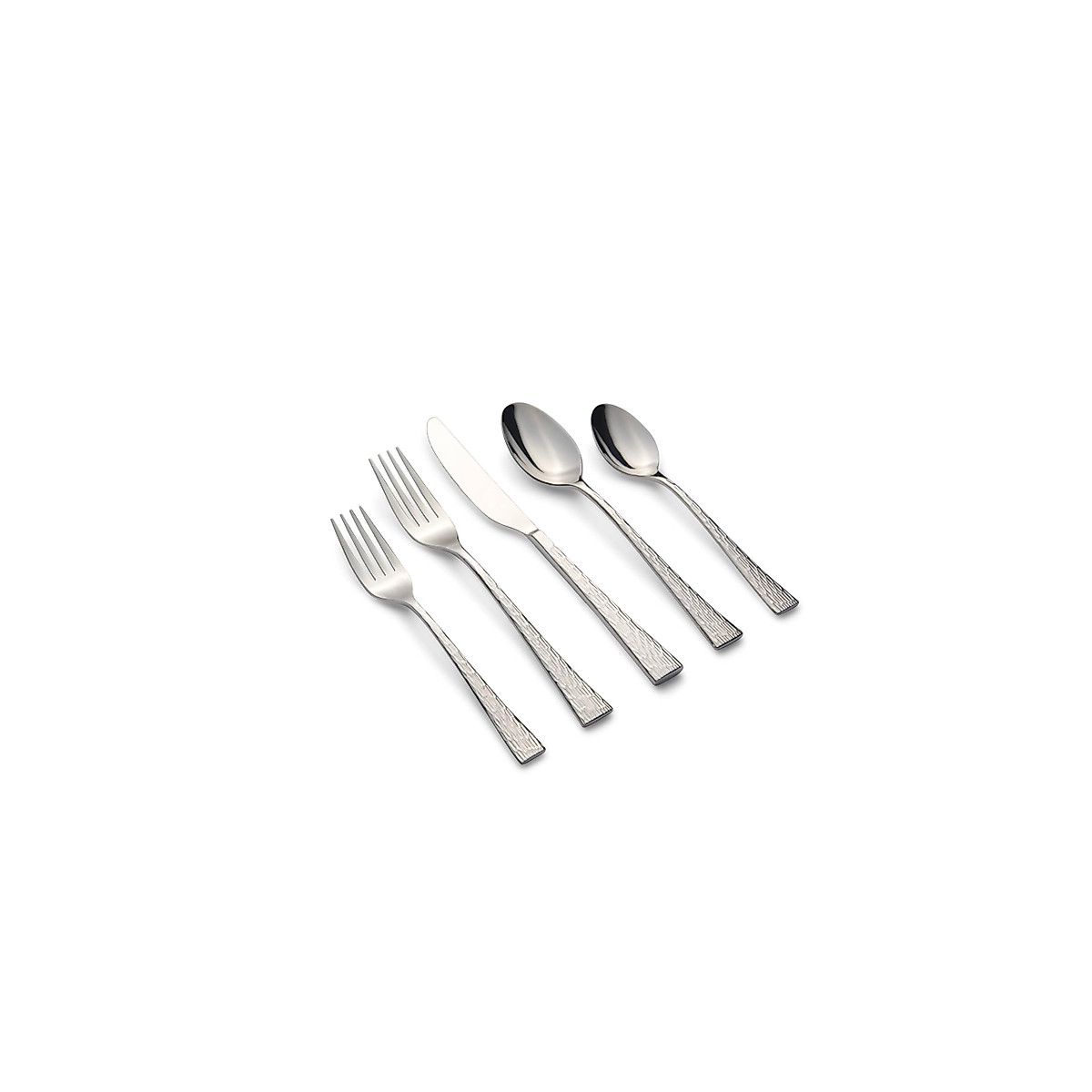 Cambridge Silversmiths Finnley Mirror 20-Piece Flatware Set, Service for 4,Silver