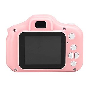 Portable Mini Children Camera 2.0in TFT Color Screen Kid Camera Gift, Children's Digital Camera Support Taking Photos, Recording Videos, 1080P HD Kid Digital Video Camera Toy (Pink)