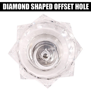 Ryutain Crystal Glass Faucet Handle, Hot and Cold Temperature Control, Diamond-Cut Design，Compatible with Delta Faucet RP2391，Suitable for Showers/bathtubs.QXBS-1