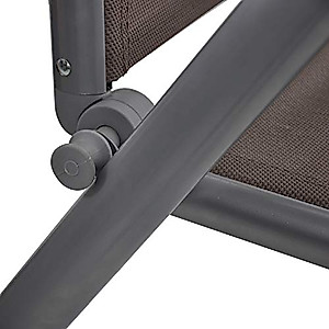 KARMAS PRODUCT Sets of 2 Folding Patio Chairs, Portable Sling Chair with Armrests for Outdoor Lawn Garden Backyard Poolside