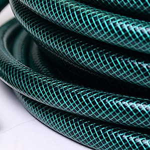 Darnassus PVC Garden Hose 1/2 Inch, Flexible Water Hose with Male and Female Fittings, No Leaking, Heavy Duty, for Household, Outdoors, Lawns, Patio (20 FT, Green, Plastic Fittings)
