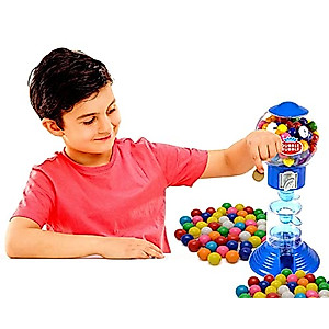 PlayO 10.5" Gumball Machine for Kids, Spiral Style Candy Dispenser for Gifts, Parties or Events - Bubblegum Machine w/Gumb Balls Included