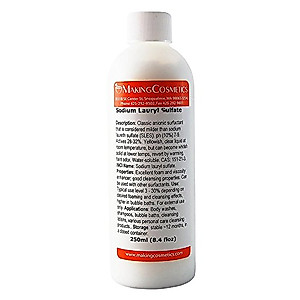 MakingCosmetics - Sodium Lauryl Sulfate - 8.4floz / 250ml - Cosmetic Ingredient