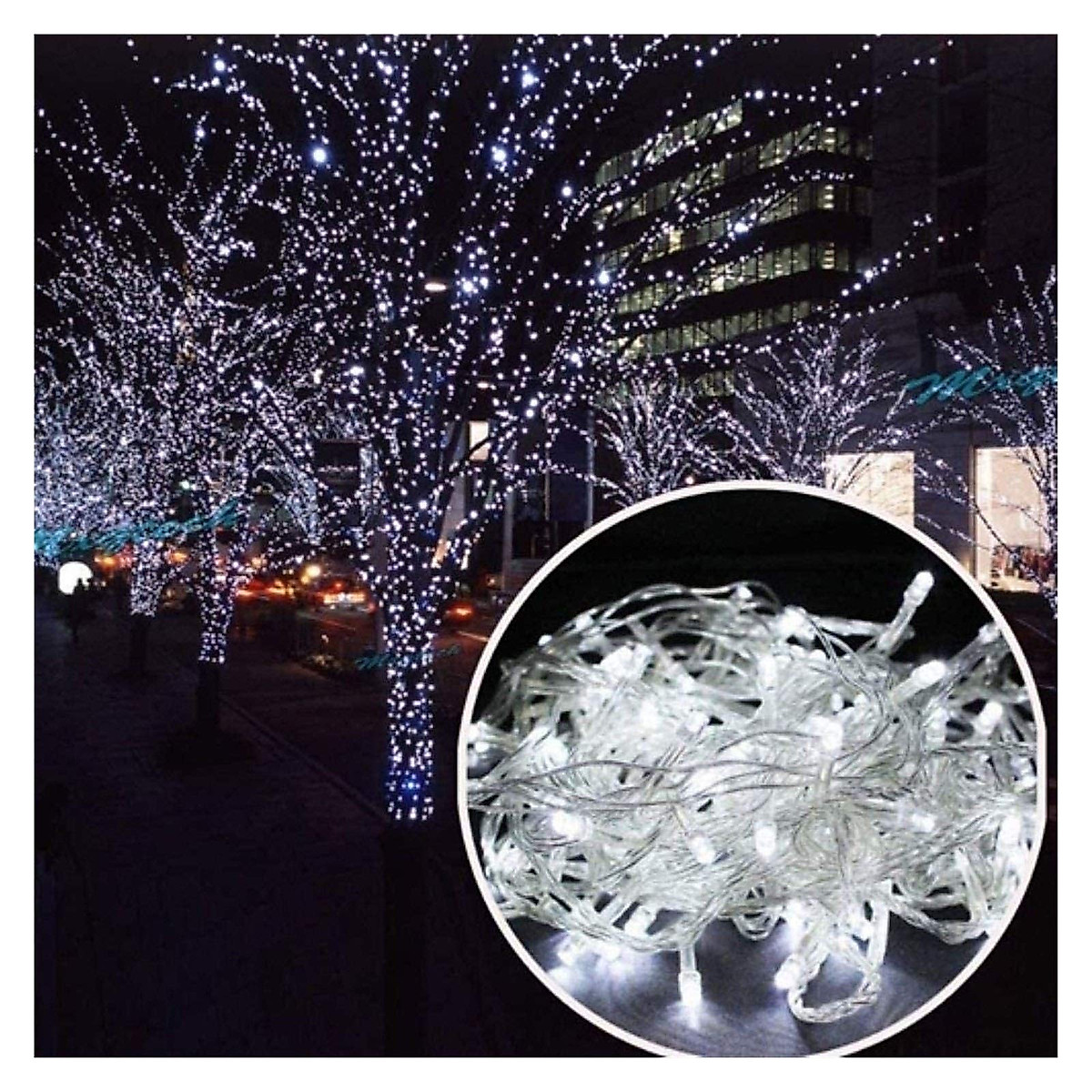 LIUPENGWEI Solar Lights Outdoor, (100 LED 8 Modes) Solar Garden Lights, 12m Copper Wire Solar String Lights, Waterproof For Halloween, Christmas, Tree, Garden, Home, Wedding, Party Fairy Lights garden