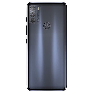 Moto G50 (64GB, 4GB) 6.5" Dual SIM GSM Unlocked 4G LTE, International Model XT2137-1 (Steel Grey)