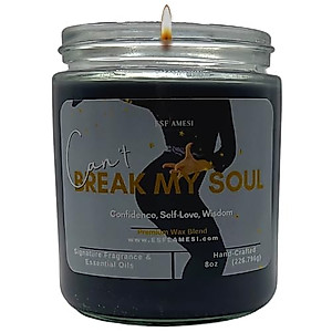 Scented Candles for Home | STRONGLY SCENTED | Black Candles | Lasting Aromatherapy | Candles for Women | Handcrafted Usa (Premium Wax, 8oz)