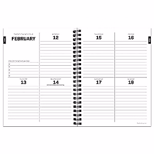 TF PUBLISHING 2024 Maxine Medium Weekly Monthly Planner | Goals & Expense Trackers | Planner Monthly and Weekly with Organizer Stickers | 12 Month Calendar Planner for Women | 6.5" x 8"
