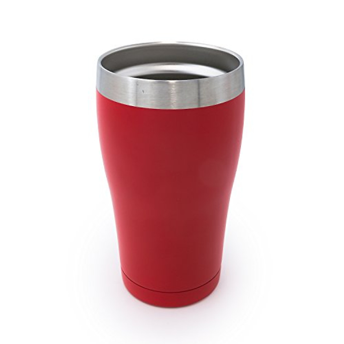 Tahoe Trails 16 oz Stainless Steel Tumbler Vacuum Insulated Double Wall Travel Cup With Lid, Red 66-186-1002