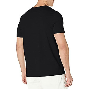 Nautica Men's Short Sleeve Crew Neck T-Shirt, True Black Solid, X-Large