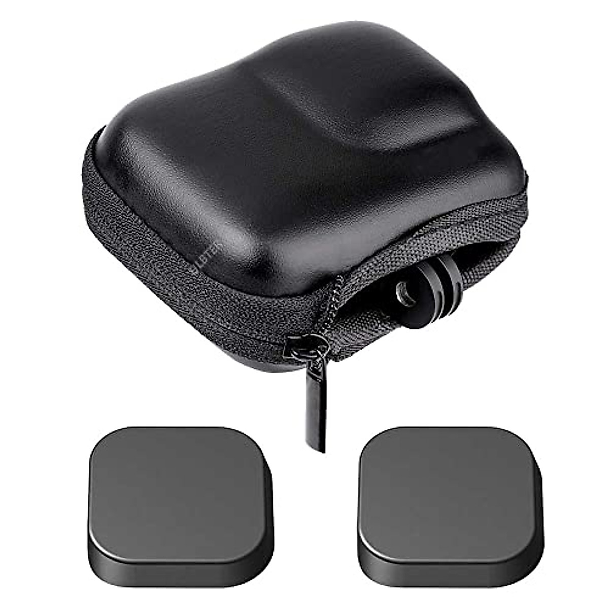 Mini Storage Bag Case for GoPro Hero 11 10 9 Black +Hero11 Hero10 Hero9 Rubber Lens Cap Cover, ULBTER Carrying Portable Boxes Accessory for Go pro Hero9 [2+1 Pack]