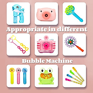 JIATELIN Bubble Concentrated Solution,Great As Bubble Solution for Bubble Machines,Bubble Guns,Bubble Gun Blower,Bubble Wands,Bubble Refills.Non Toxic Bubbles.