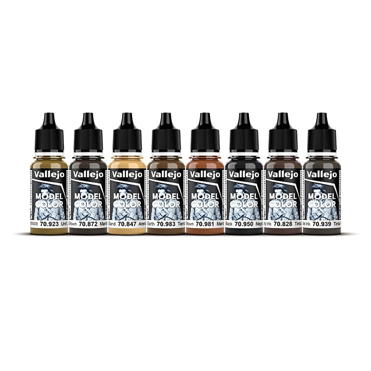 Vallejo Wood and Leather Paint Set Paint Set