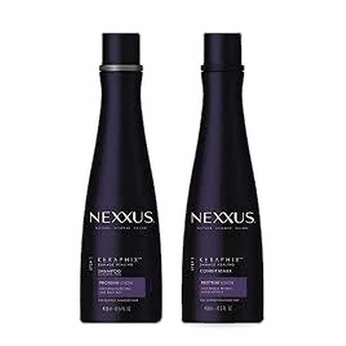 (1) Nexxus KERAPHIX Shampoo & (1) Nexxus KERAPHIX Conditioner - 13.5 oz (400 ml) EACH - Damage Healing - Keratin Protein and Black Rice - For Severely Damaged Hair