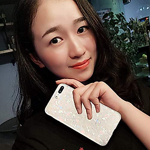 J.west iPhone 8 Plus Case/iPhone 7 Plus Case, Cute Ultra Thin [Tinfoil Series] Macaron Color Bling Lightweight Soft TPU Case Cover for iPhone 7 Plus / 8 Plus (Colorful)