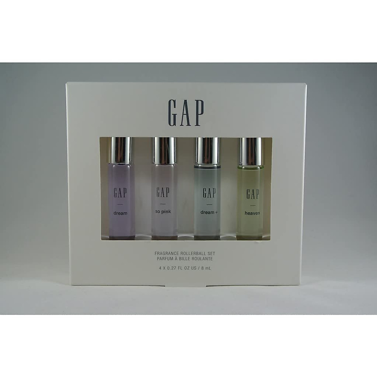 Gap Rollerball Perfume Set (Dream, Dream+, Heaven, So Pink) 8 mL each, 3.75 ounces