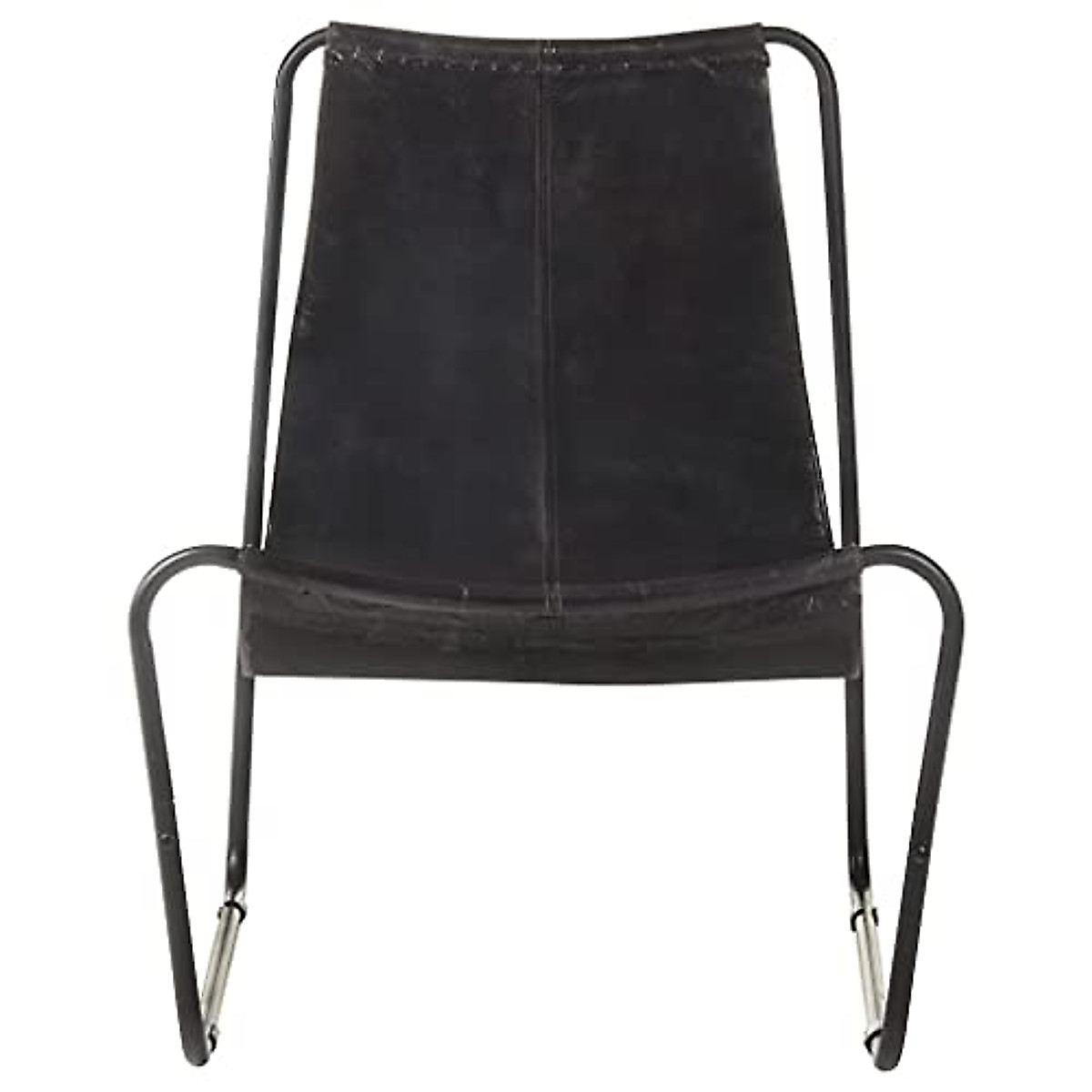 vidaXL Relaxing Chair Lounge Seating Living Room Home Seat Living Room Bedroom Hallway Office Interior Furniture Black Real Leather