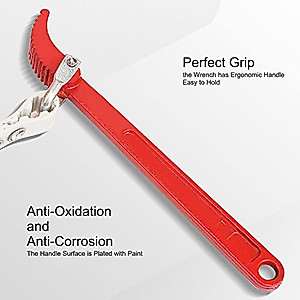 Anmxkoo Strap Wrench, Anti-sliding and Durable, 18.8 Inches Length Rubber Strap Wrenches for Replacing Water Filter Oil Filter Swimming Pool Joints PVC Pipe Joints