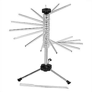Pasta Drying Rack, Folding Spaghetti Dryer Stand Collapsible Noodle Hanging Holder with 16 Bar for Home Household Kitchen Homemade Noodles