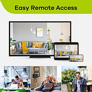 SANNCE 1080P Security Camera System 8CH H.264+ 1080N Home Surveillance DVR and (8)×1080P Weatherproof Outdoor CCTV Camera with 100ft Night Vision, Easy Remote Access, Smart Playback, NO Hard Drive