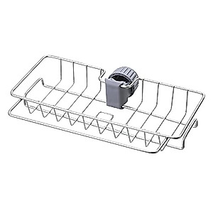 SeroNi Stainless Steel Tap Shelf for Sponges, Wipes and Sink Accessories Large