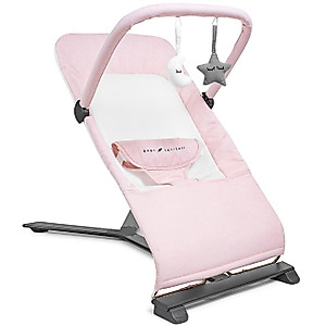 Baby Delight Alpine Deluxe Portable Bouncer | Infant | 0 – 6 Months | Peony Pink