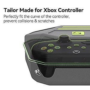 GeekShare Cute Gaming Controller Case-Controller Holder Hard Shell Travel Carrying Case for Xbox one,Xbox Series X|S,Xbox Elite Wireless Controller and Other Accessories (Black)