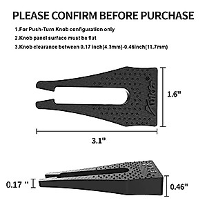 Gas Stove Baby Proof Knobs Locks (6 Pack), Aukfa Child Proofing Oven Knob Lock – No Tools Needed(Black)