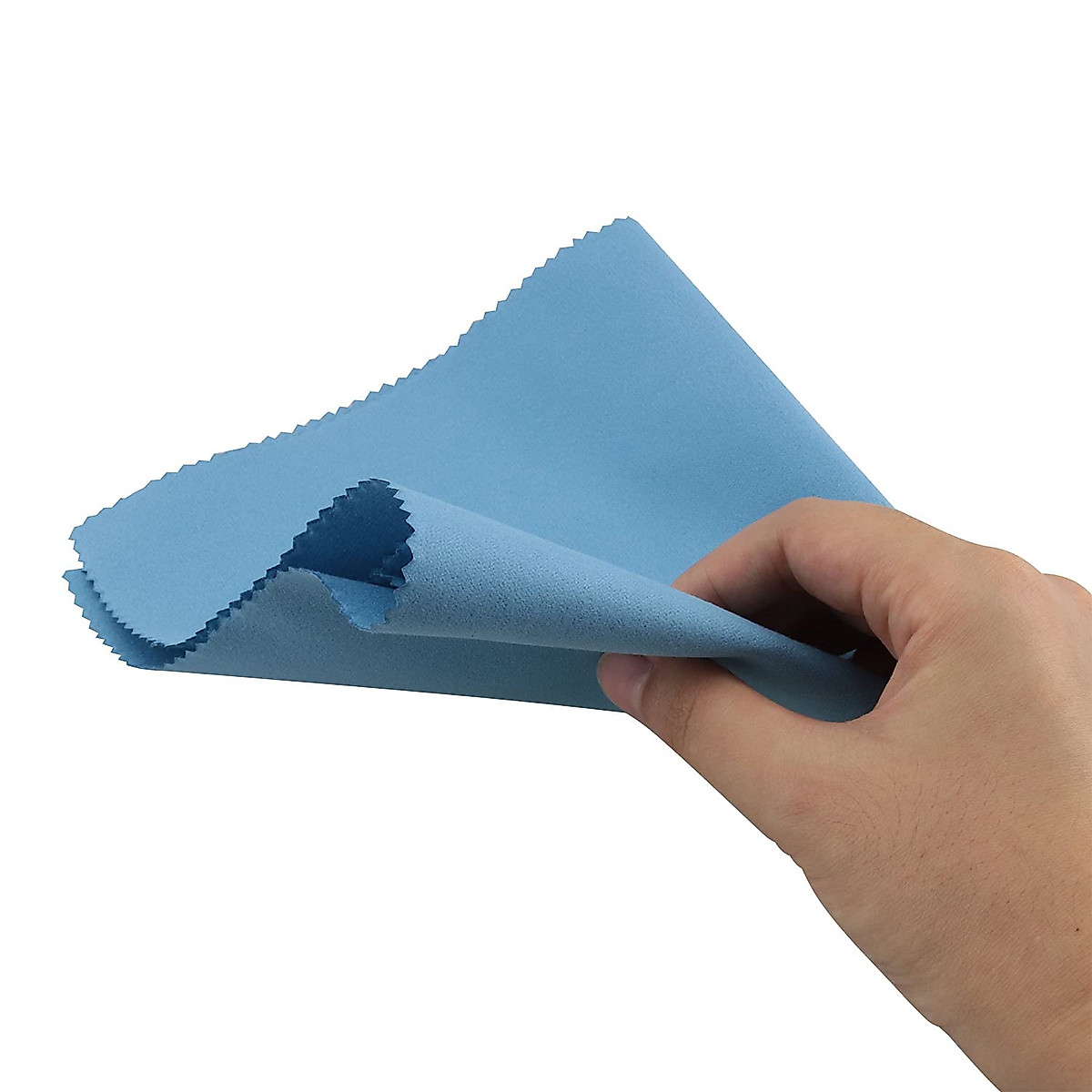 DGBRSM 3pcs Guitar Cleaning Cloth, Violin Cleaning Cloth, Microfiber (11.8" x 11.8" Cloth), Musical Instrument Cleaning Polishing Cloth for Musical Instrument Guitar Violin Piano Clarinet, Blue