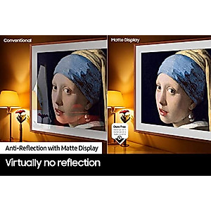 SAMSUNG 55-Inch Class QLED 4K The Frame LS03B Series, Quantum HDR, Art Mode, Anti-Reflection Matte Display, Slim Fit Wall Mount Included, Smart TV w/ Alexa Built-In (QN55LS03BAFXZA, Latest Model)