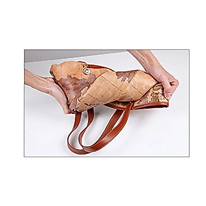 Faux Leather Vintage Novelty World Map Backpack Travel Lacing Bag Hot 03