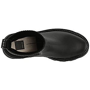Dolce Vita Women's Hoven Fashion Boot, Black Leather H2O, 8.5