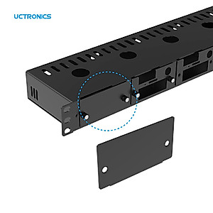 UCTRONICS Blank Cover for Complete Ultimate Rack Mount for Raspberry Pi, 2 Pack