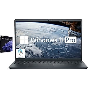 Dell 15.6" Touchscreen 32GB RAM 1TB SSD Inspiron Business Laptop, Windows 11 Pro, AMD Ryzen 5 7530U 6-Core Processor, FHD LED Display, Media Card Reader, HDMI, USB-C, Wi-Fi, Black