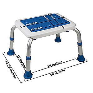 Adjustable Non-Slip Bath Safety Step Stool