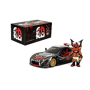 Jada Toys Lab Monkeys 1993 Mazda RX-7 with Saru Figure - 1:24 Diecast Car - Collectible Car Model - Premium Details, Limited Artist Edition - Collector Toys for Adults